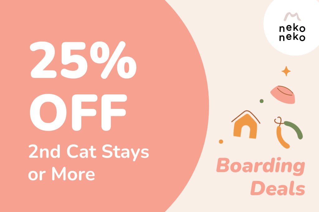 25% OFF 2nd Cat Stays – Neko Neko